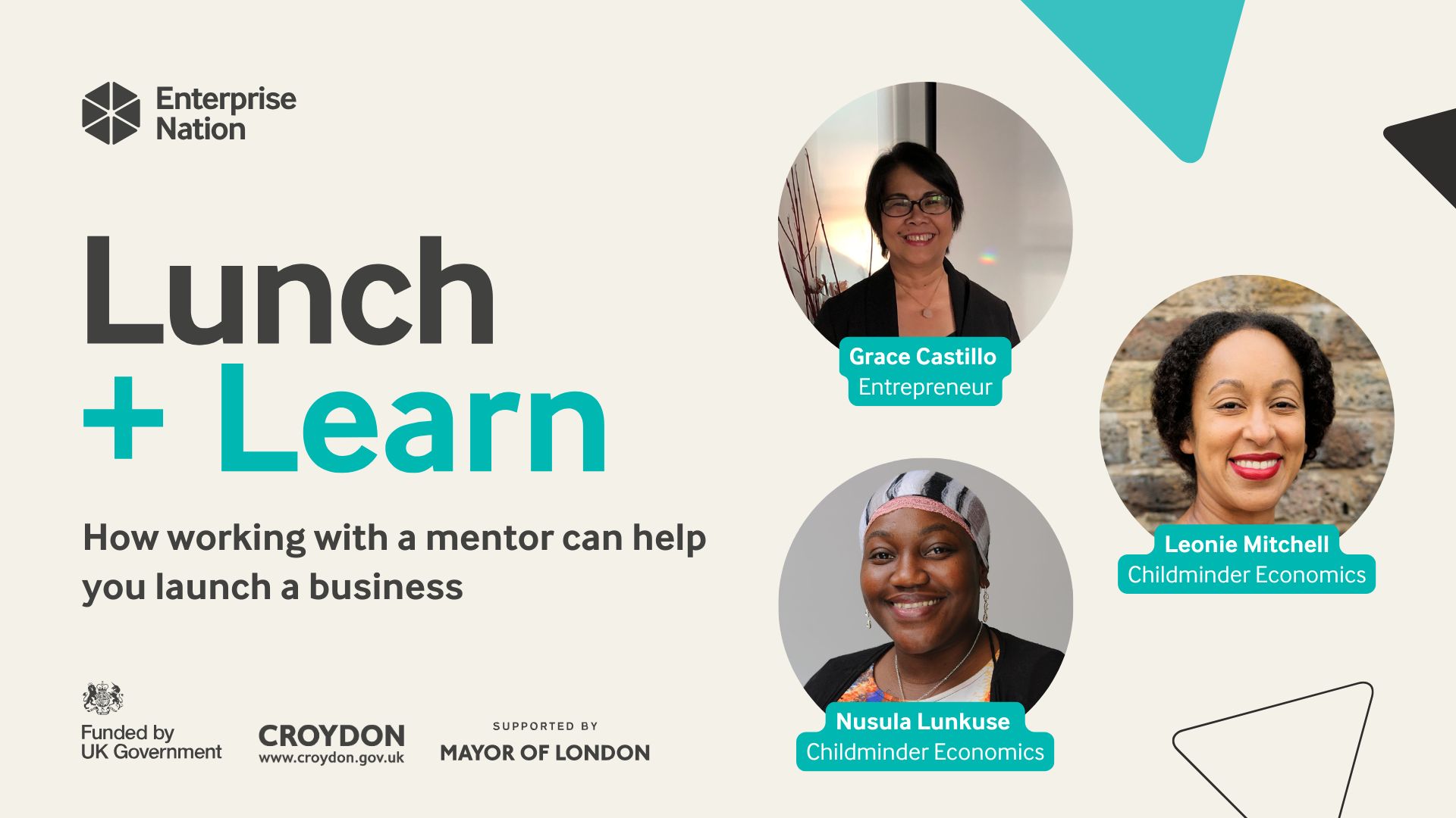 Lunch and Learn: How working with a mentor can help you launch a business, Friday 28th Feb 2025 ...
